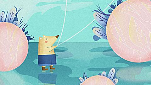 一张简单的儿童插画制作过程, 插画《放牧月亮》制作过程