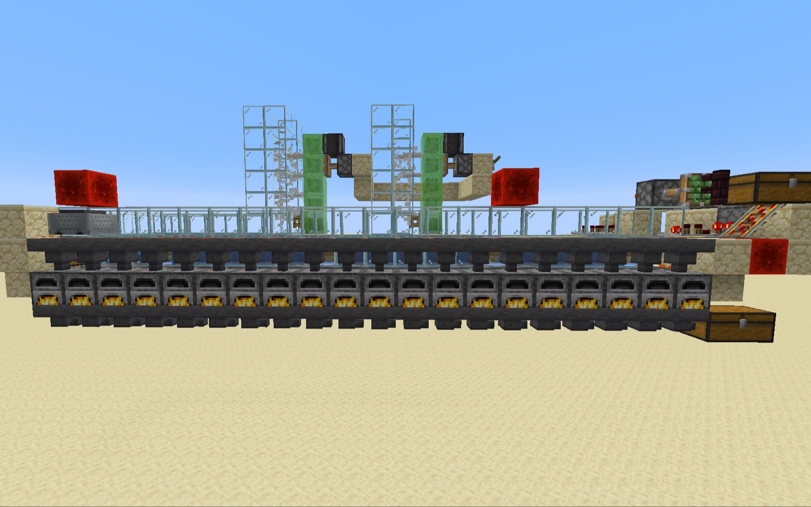 我的世界1.14.3 25个熔炉的快速熔炉 (无燃料版)(有做法)