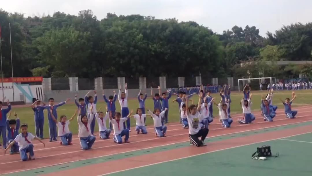 宝岗小学四1⃣️班运动会方阵舞蹈