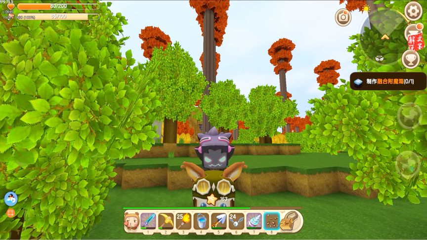 迷你世界寻找回家的路,很远就看见了刷怪塔