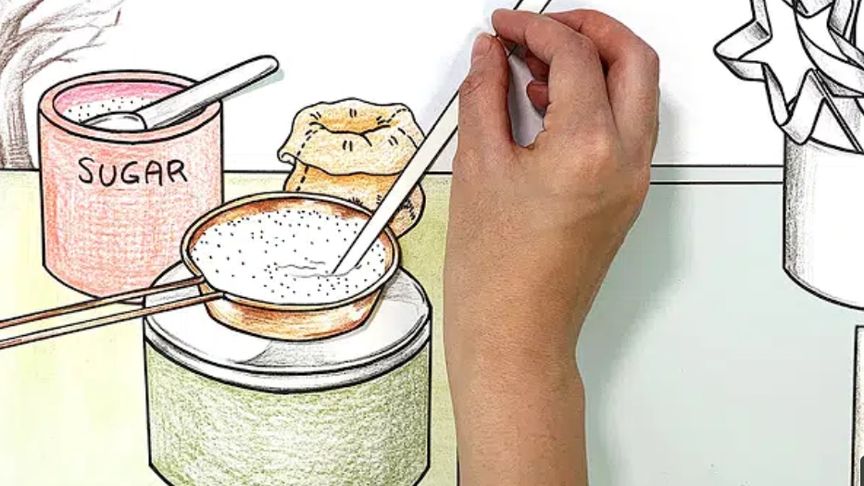 趣味定格动画,美味的曲奇饼干制作过程,看饿了