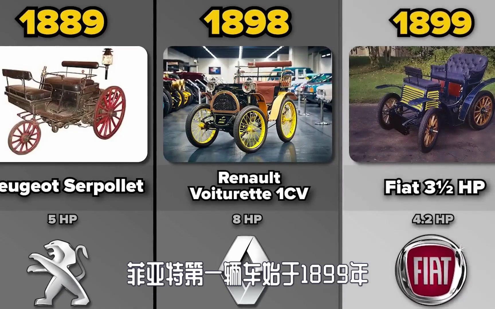 盘点各汽车品牌的第一辆车