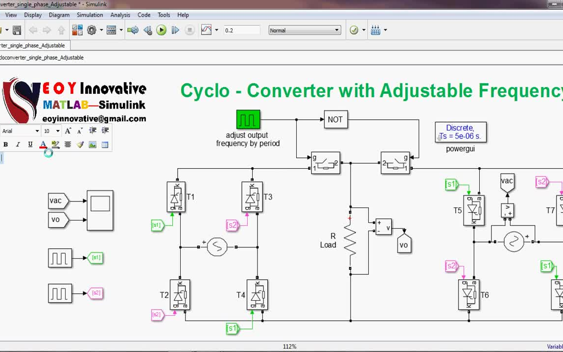 交-交变频器升降频率的MATLAB仿真