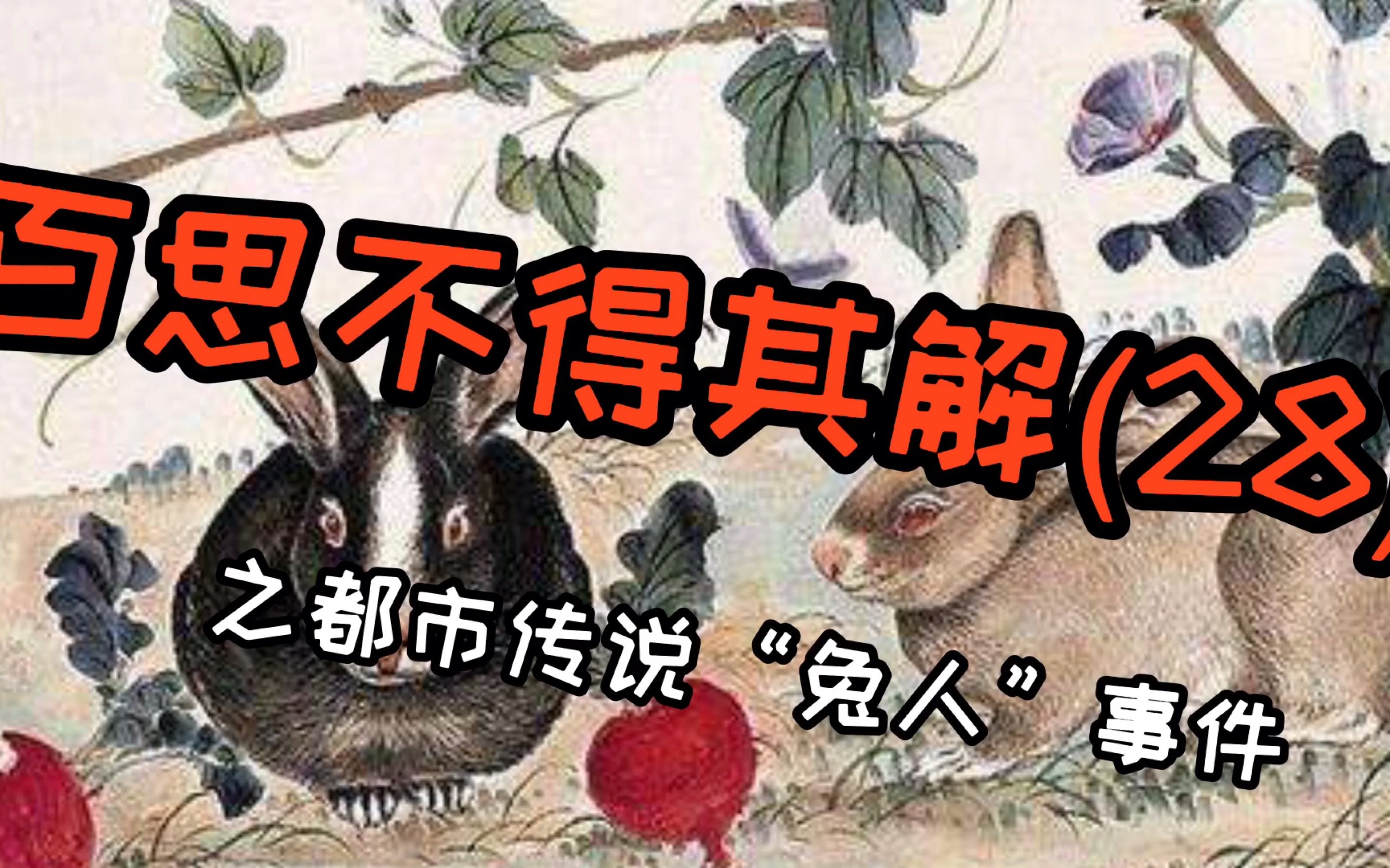 【百思不得其解】美国都市传说中的兔人是否真实存在,至今备受争议!