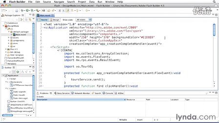 Flash Builder 4.5 Flex 4.5 使用行的代码编写和界面设计