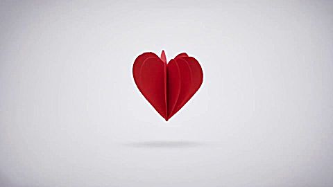 纸张折叠爱心信封爱情照片定格开场ae模板www.lixiaomeng.net李小萌...