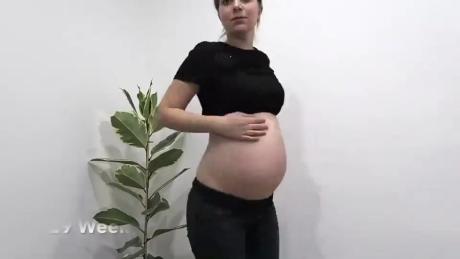 孕妈妈完整记录自己孕肚变大过程，从小蛮腰到大肚婆令人唏嘘不已