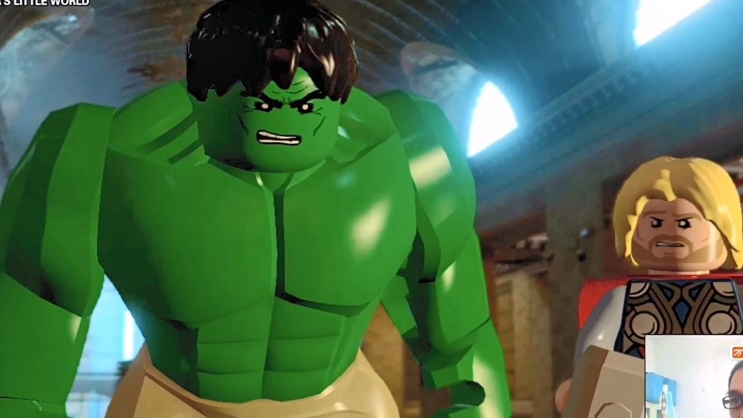 乐高漫威复仇者联盟第1部-26鹰眼清理去银行的普通入口,被堵了