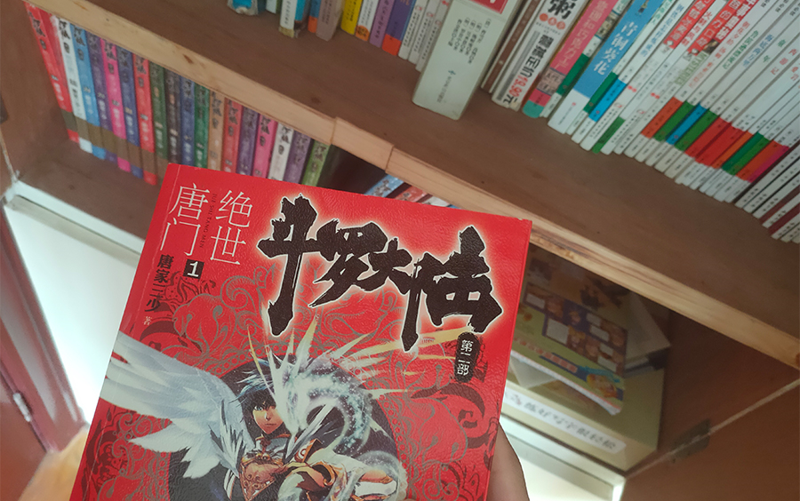 收拾好小学时的书柜了