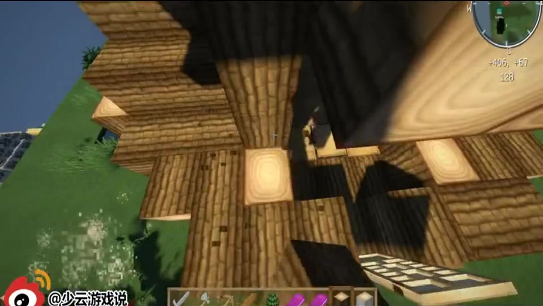 少云解说我的世界《熊孩子神器空岛生存》EP2- 星空传送门_高清