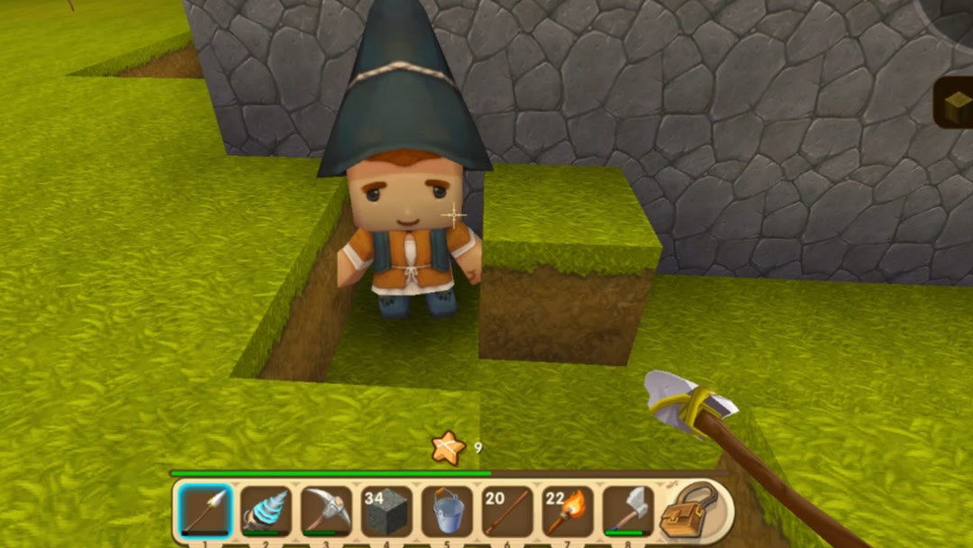 迷你世界联机 改造石头堡垒房子