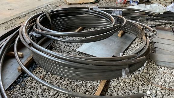 冷弯出来的钢管到底长什么样?#钢材加工#卖钢材 #弯管 #管材管件