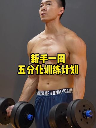 新手健身的顺序很重要,分享一套新手五分化训练计划,记得收藏! #新手...