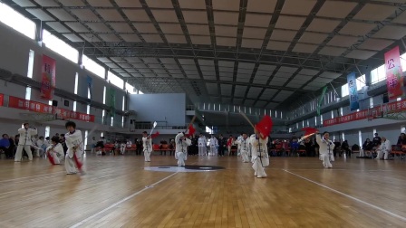 大连市混元太极拳交流大会(2020.01.11) 金三角代表队演练混元38刀 (...