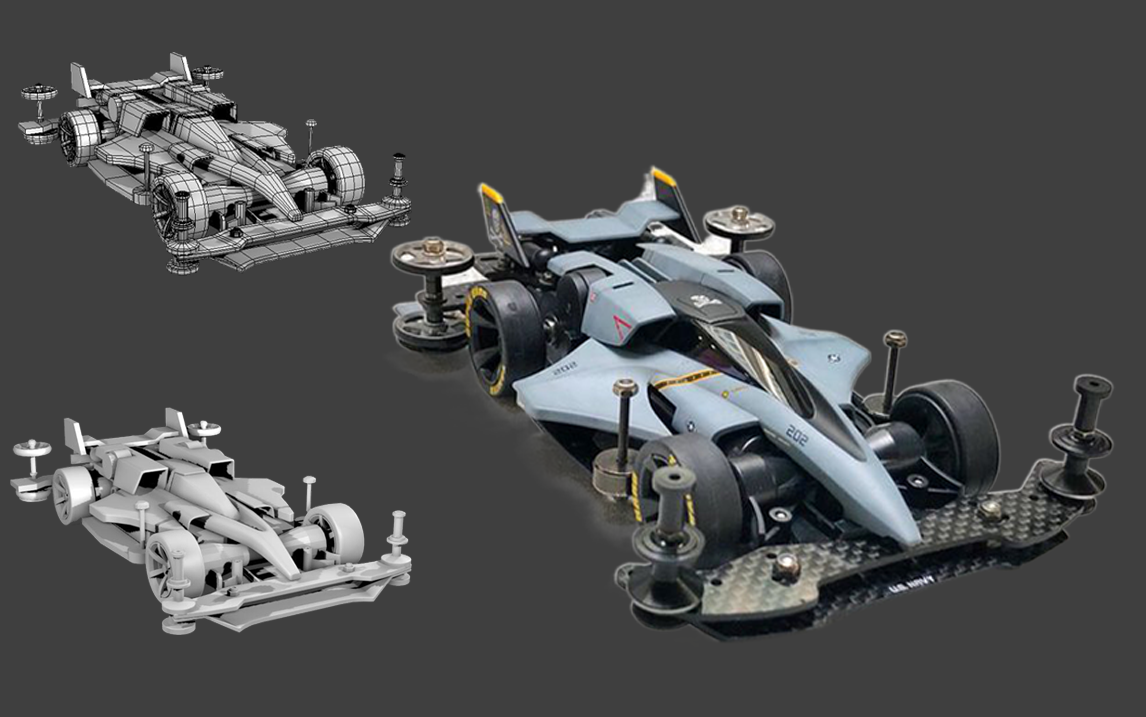 【3DMAX建模】四驱车建模教程