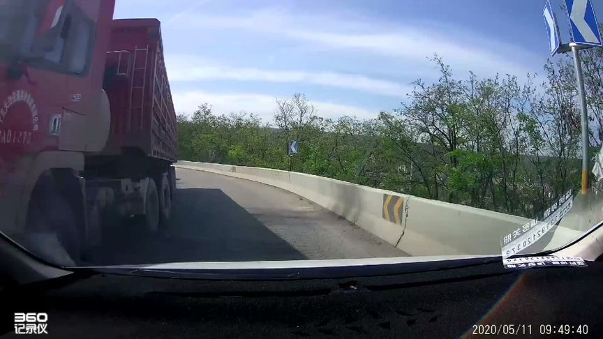 360行车记录仪型号M320录制视频清晰吗?装车实测乡村弯道公路。