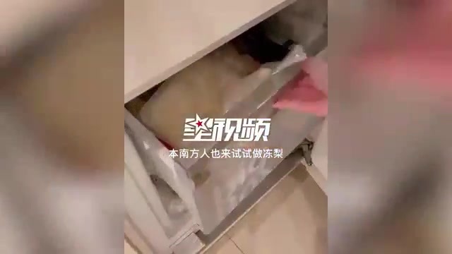 南方女子想吃"冻梨",买梨回家用冰箱冷冻,结局让人太意外!