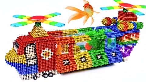 DIY制作创意巴克球直升机模型玩具