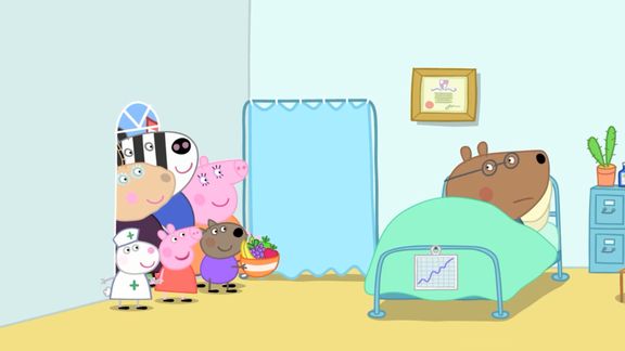 小猪佩奇:棕熊医生最可怜,为治好大家的感冒,结果自己被传染了