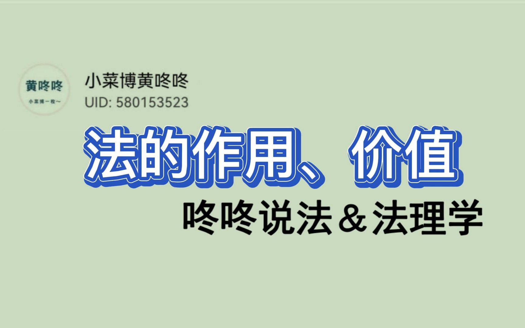 咚咚说法法的作用与价值 法理学 第4章