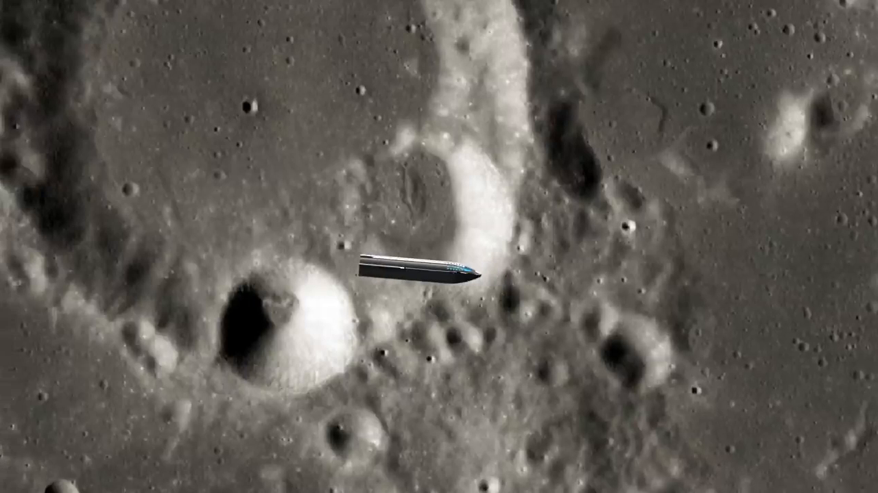 堪称大片的场景!这就是SpaceX星际飞船登月