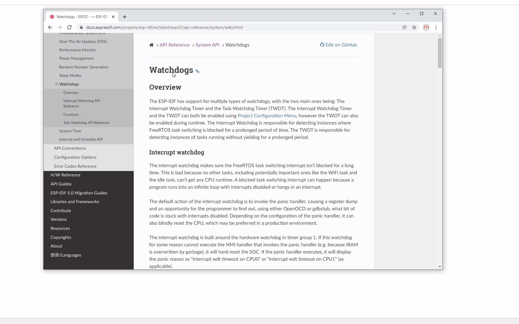 ESP32_freeRTOS教程十:Task看门狗