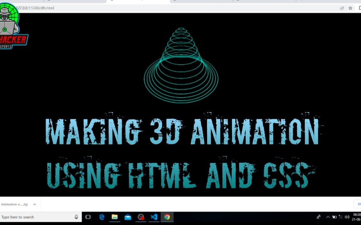 使用HTML和CSS制作的3d动画