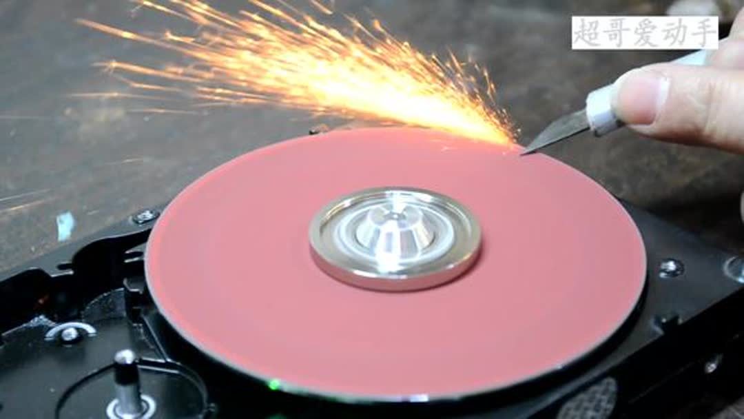 旧硬盘再利用,改成砂轮机用处多!