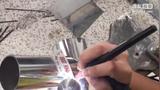 不锈钢大圆管直角拼接焊接冷焊机视频
