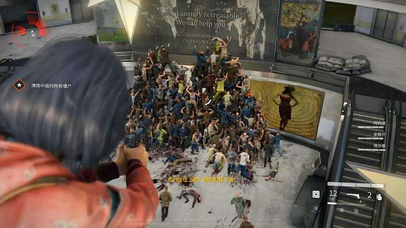 僵尸世界大战:重现电影经典一幕,丧尸堆成人梯攻占高处