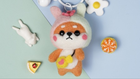 双子柴犬 · 梧桐家羊毛毡 戳戳乐手工制作diy视频教程