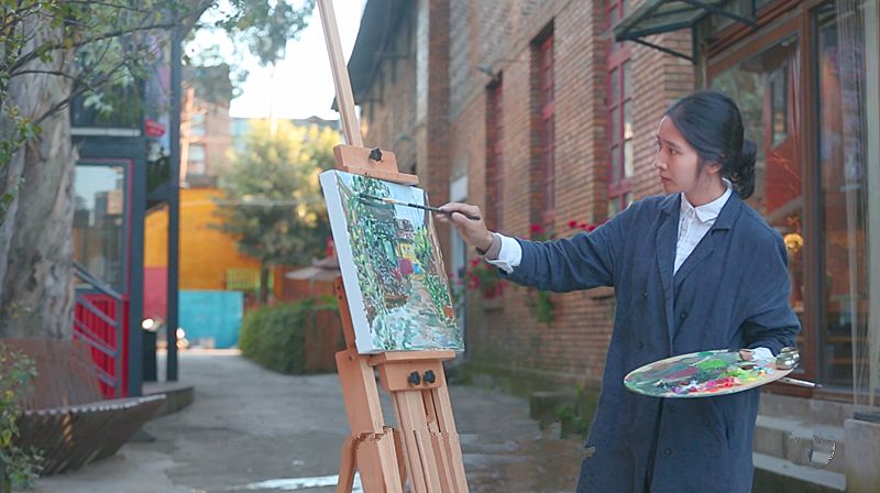 她孤独的做木版画10年,不被父母理解,现作品被大英博物馆收藏