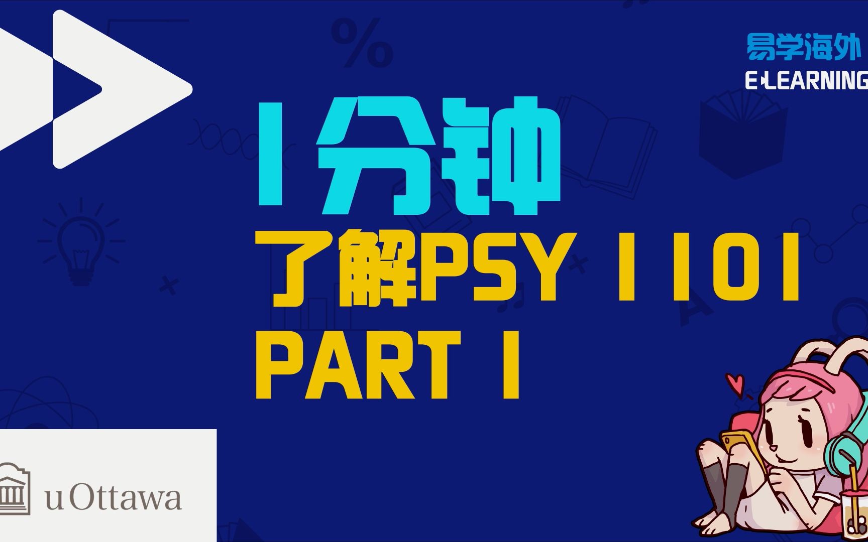 【UO】1分钟带你了解 PSY 1101 Part 1