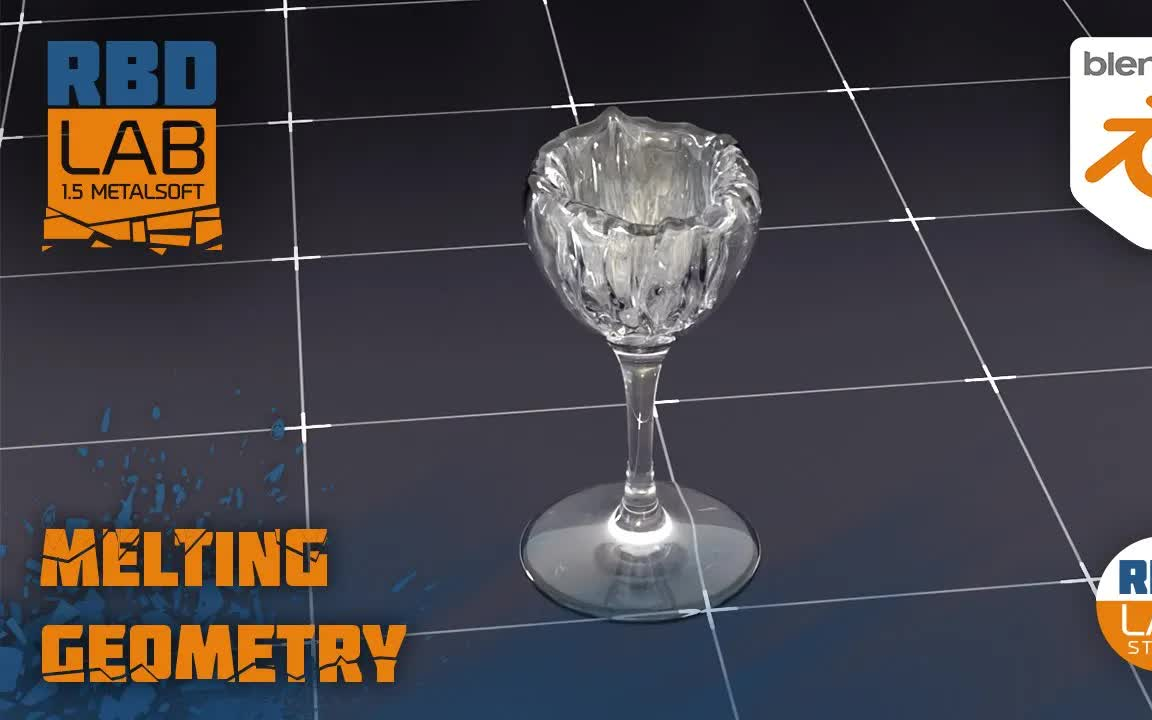 iBlender中文版插件 RBDlab 最新版金属软体模拟弯曲物理破碎爆炸...