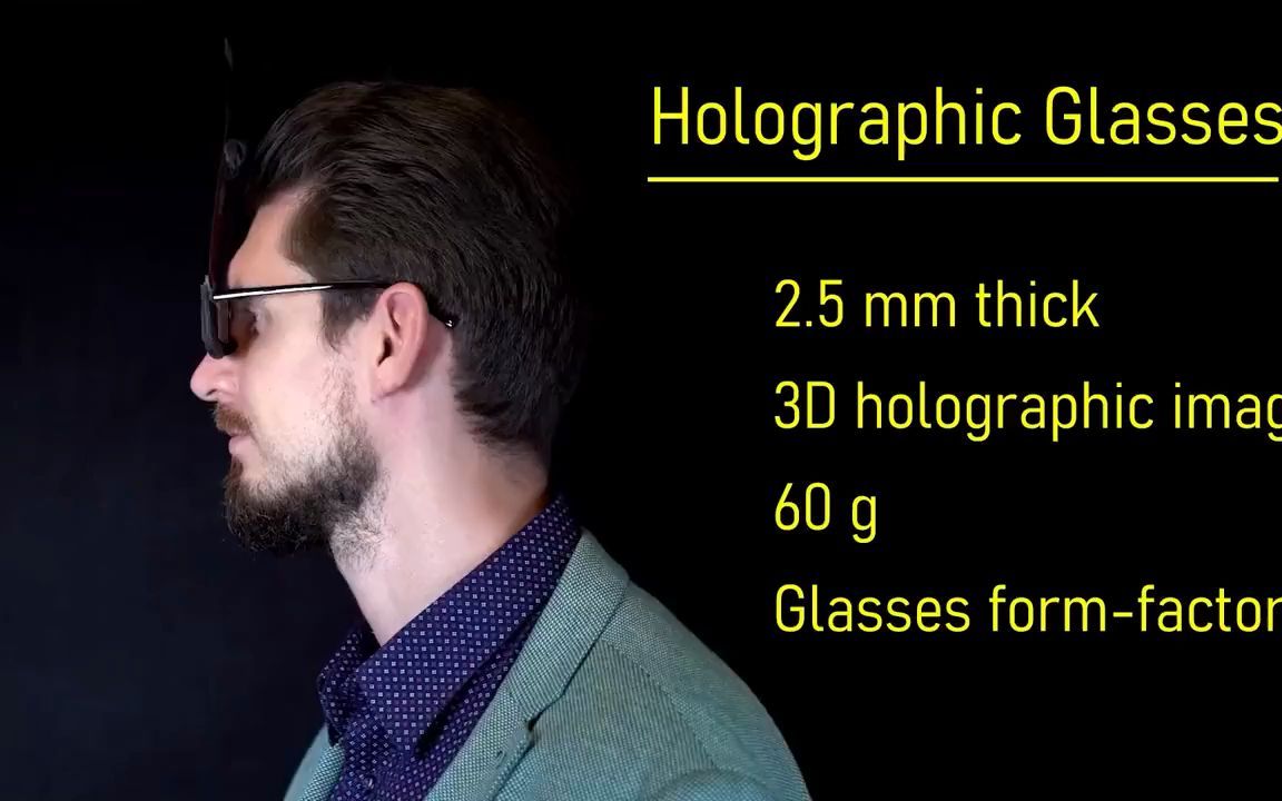 英伟达研究展示了仅2.5毫米厚的VR眼镜显示器,支持3D全息图