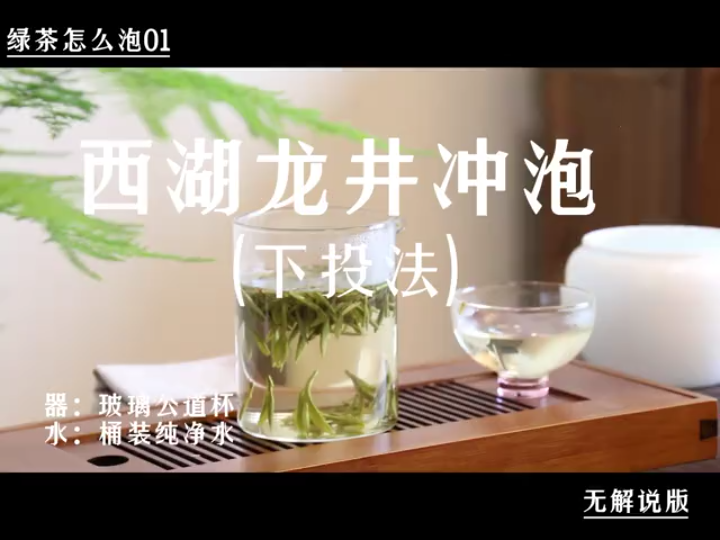 春茶上市 | 绿茶冲泡合集01 | 西湖龙井玻璃杯泡法(下投法)