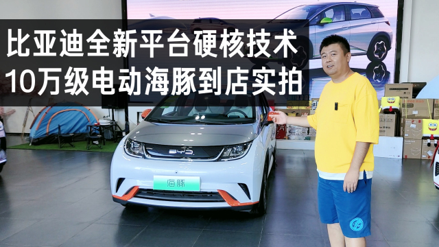 比亚迪全新平台硬核技术,10万级电动海豚到店实拍