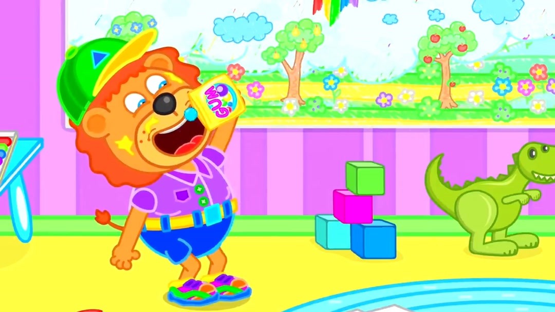 儿童益智动画 小狮子不刷牙 小狮子去马戏团