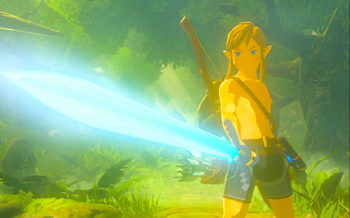 ...传说旷野之息】-萌新开游戏不到35分钟就开光大师剑 世界记录 34.55