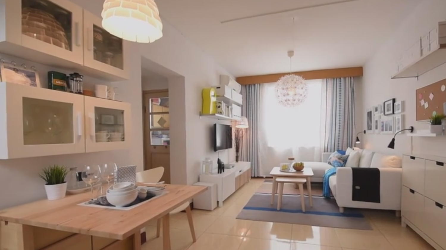 设计师小户型完美改造实例,一厅多用让老装修变新家!