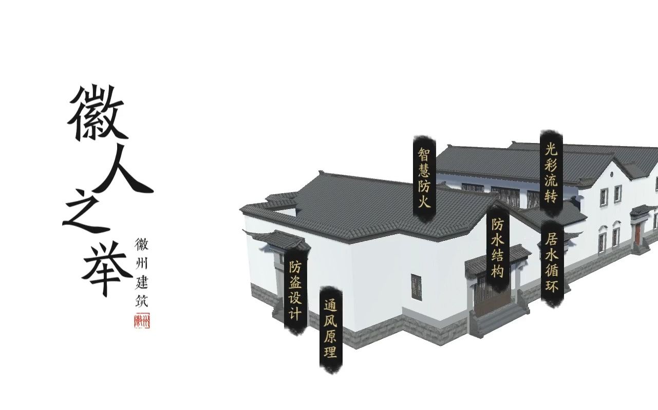 Unity徽州建筑展示DEMO效果录屏