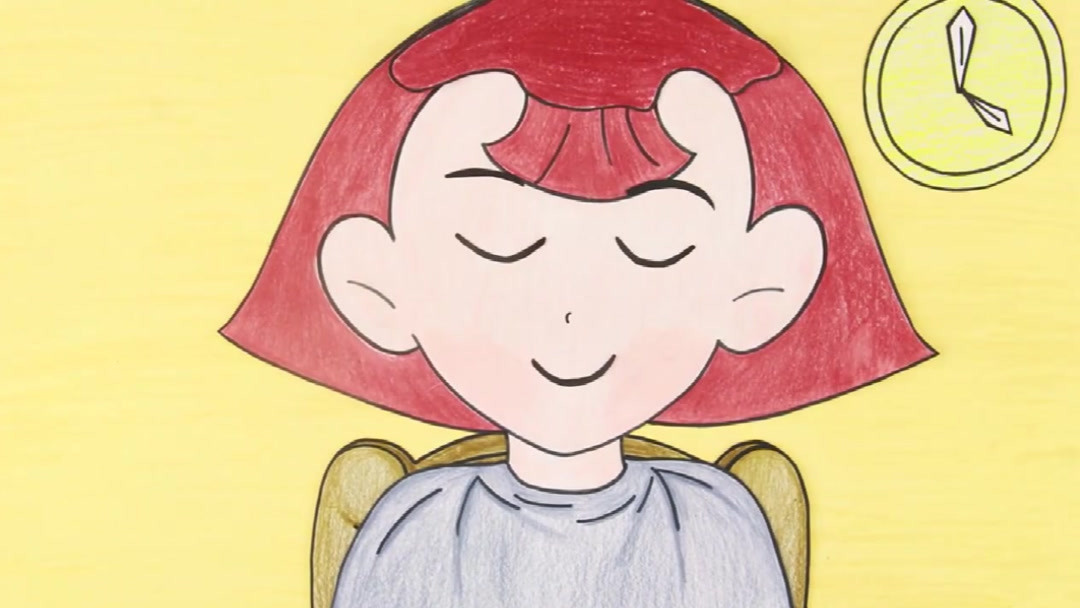 趣味纸动画:爱美的小美,准备给自己染一个漂亮的发型!