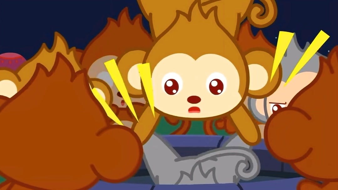 儿童益智,启蒙动画《猫小帅故事》猴子捞月亮