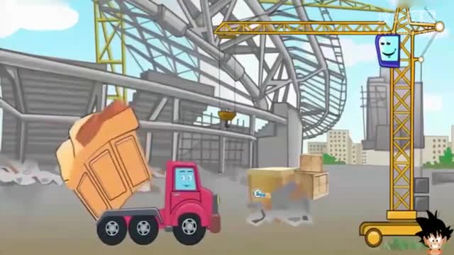 挖掘机视频表演动画大全 卡通挖掘机工作视频_生活