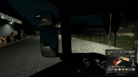 欧洲卡车模拟2:没想到这大半夜的城里还这么多车