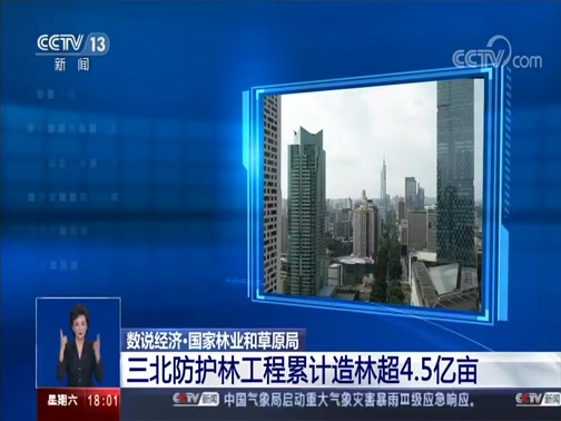 [共同关注]数说经济·国家林业和草原局 三北防护林工程累计造林超4.5...