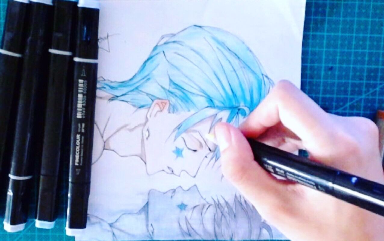 【手绘】一个头像,某绘画区新人阿婆主靠卖手来吸引人?