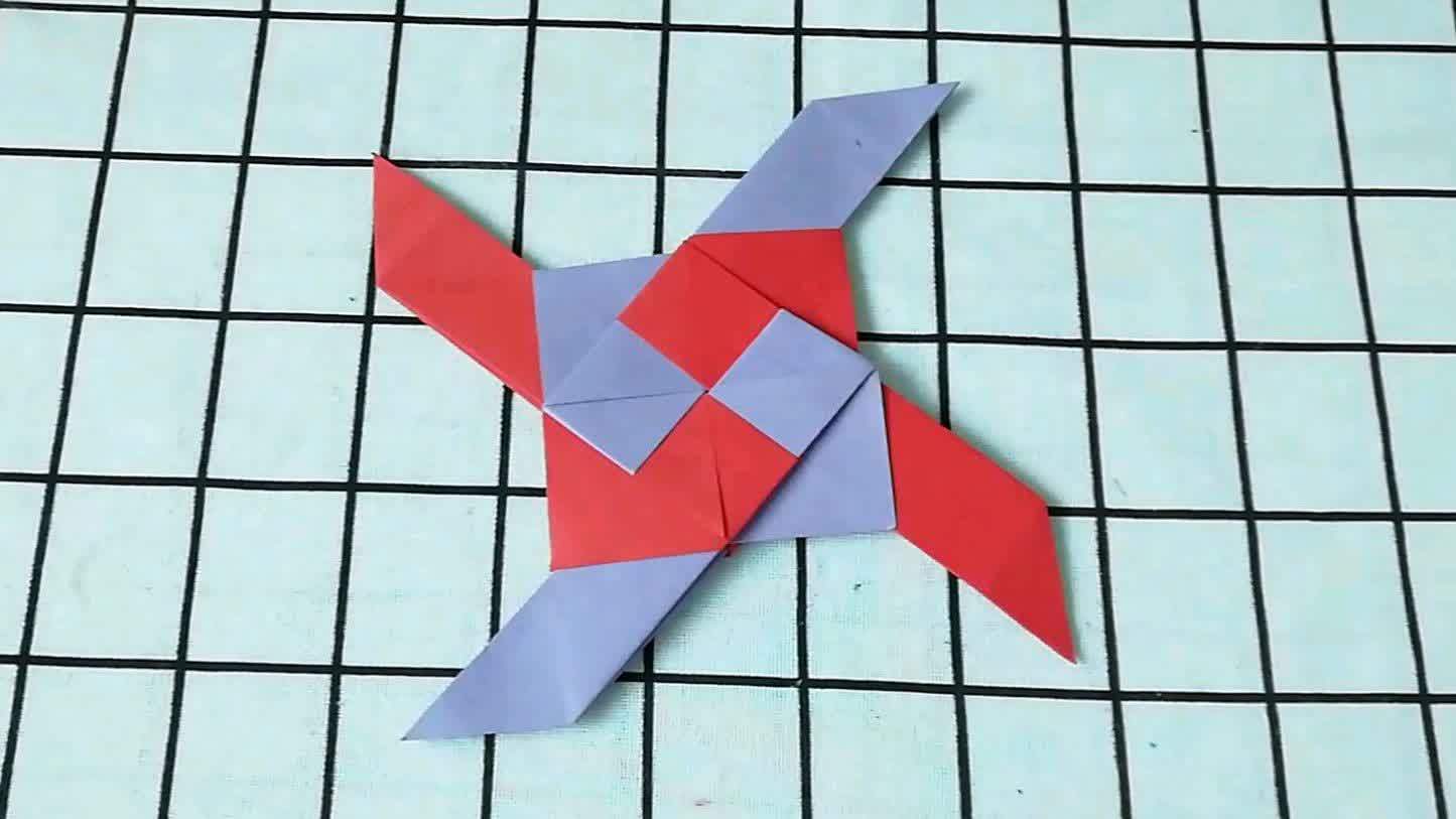 飞得又稳又远折纸飞镖,简单好玩还不伤人