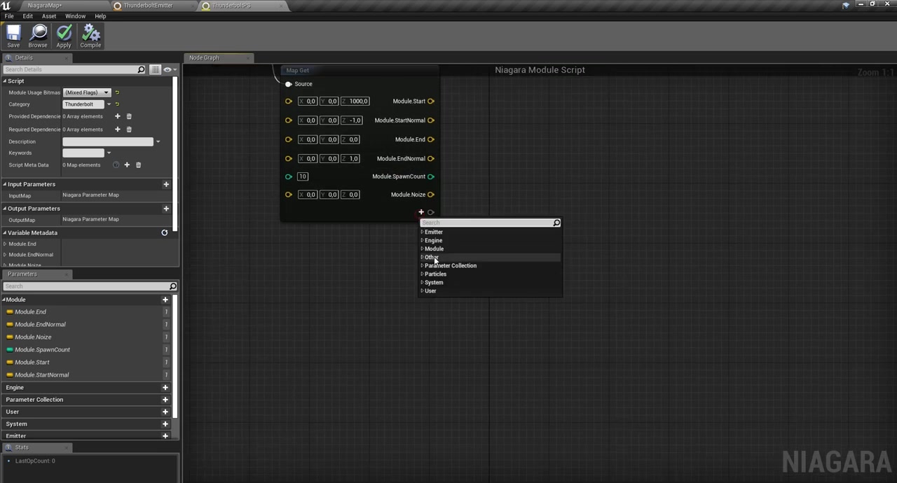 Thunderbolt Particle with UE4 Niagara system.