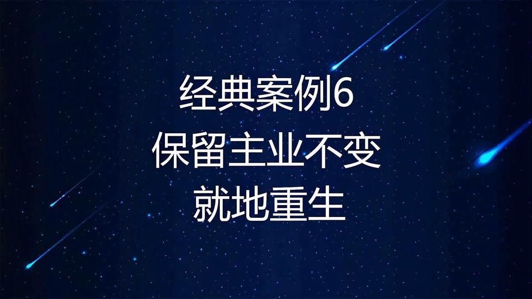 企业破产重整经典案例6,保留主业不变产品不变,就地重生